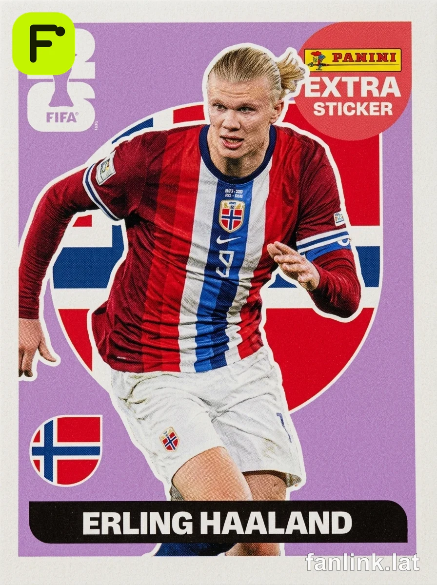 Erling Haaland Panini World Cup 2026 Sticker Price Guide · FanLink